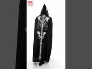 Skeleton cape met capuchon | Griezelige Halloween outfit