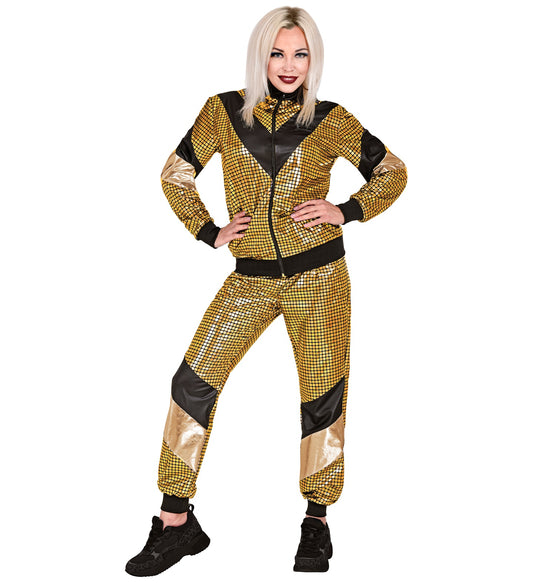 80s Trainingspak goud Mike | Retro gouden outfit heren