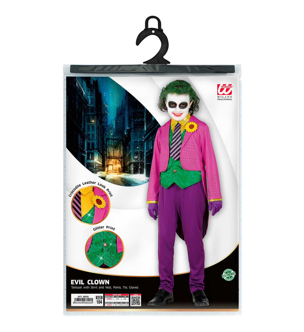 Duivels Joker pak jongens | Stoer kostuum voor carnaval