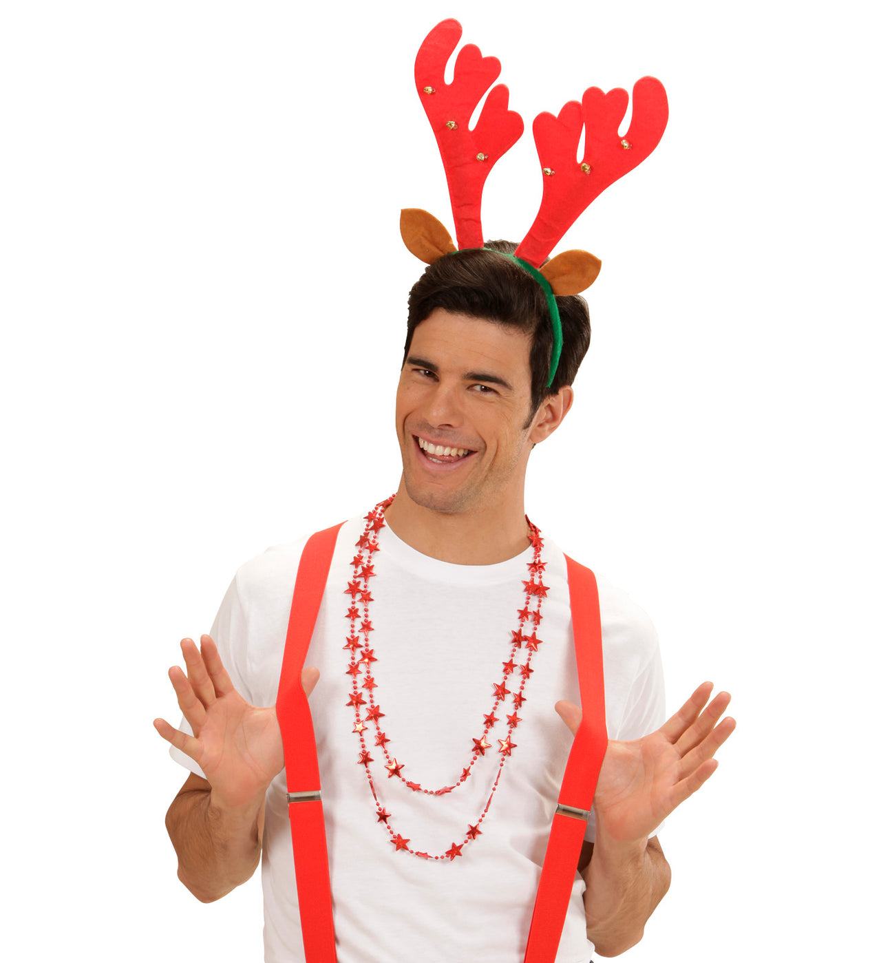 Haarband rendier | Met belletjes en oren voor kerstfeest