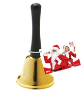Kerstbel goud klingeling | Feestelijke gouden kerstbel