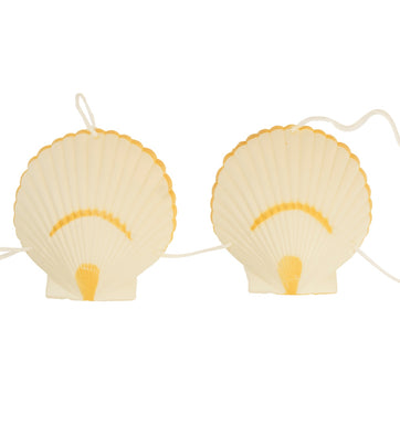 Schelpen BH wit 15cm | Perfect voor strandfeesten!
