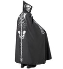 Skeleton cape met capuchon | Griezelige Halloween outfit