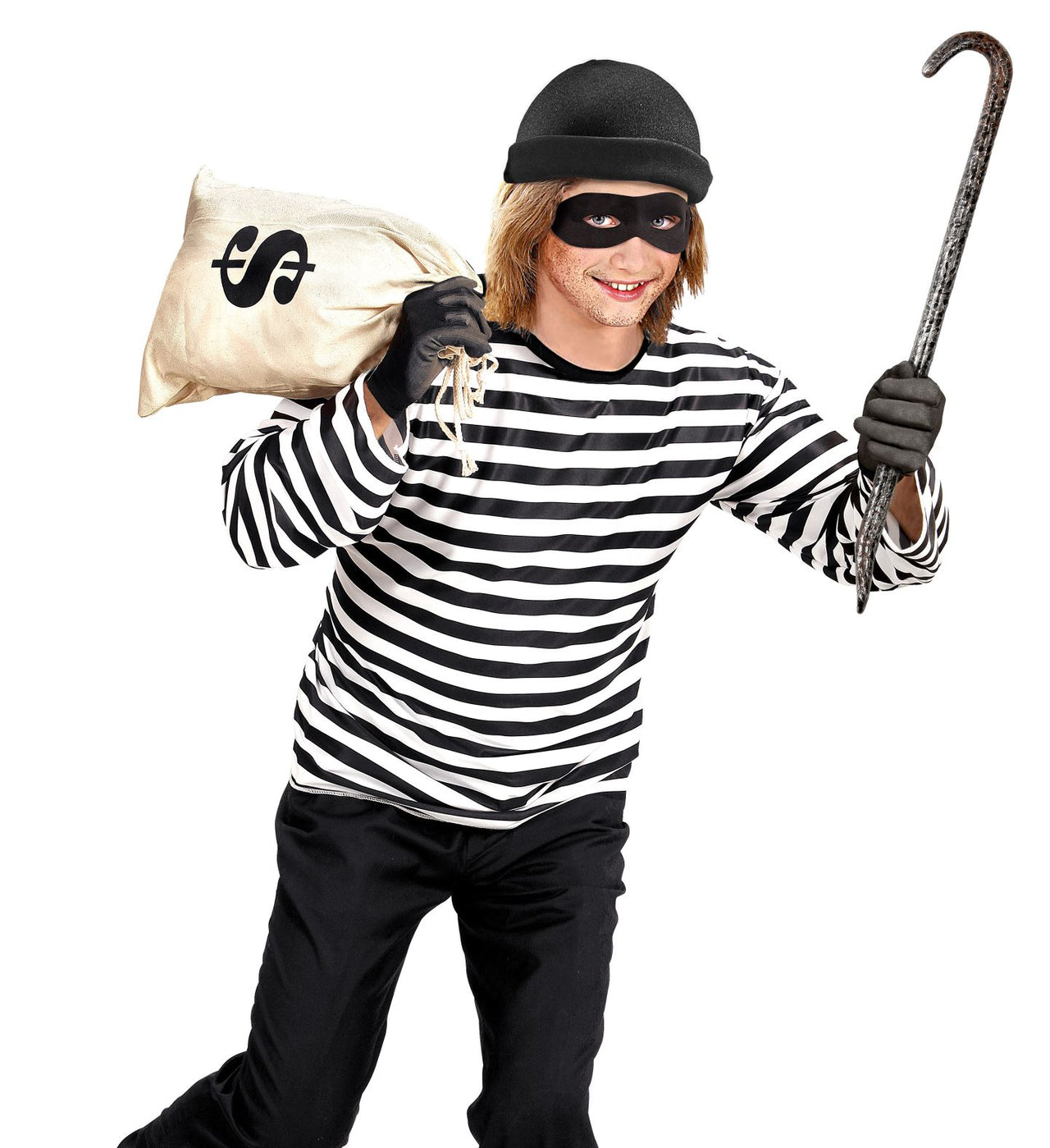 Verkleedset Inbreker 164 | Stoere outfit voor carnaval