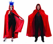 Rode Venetiaanse cape | Elegante carnavalskleding